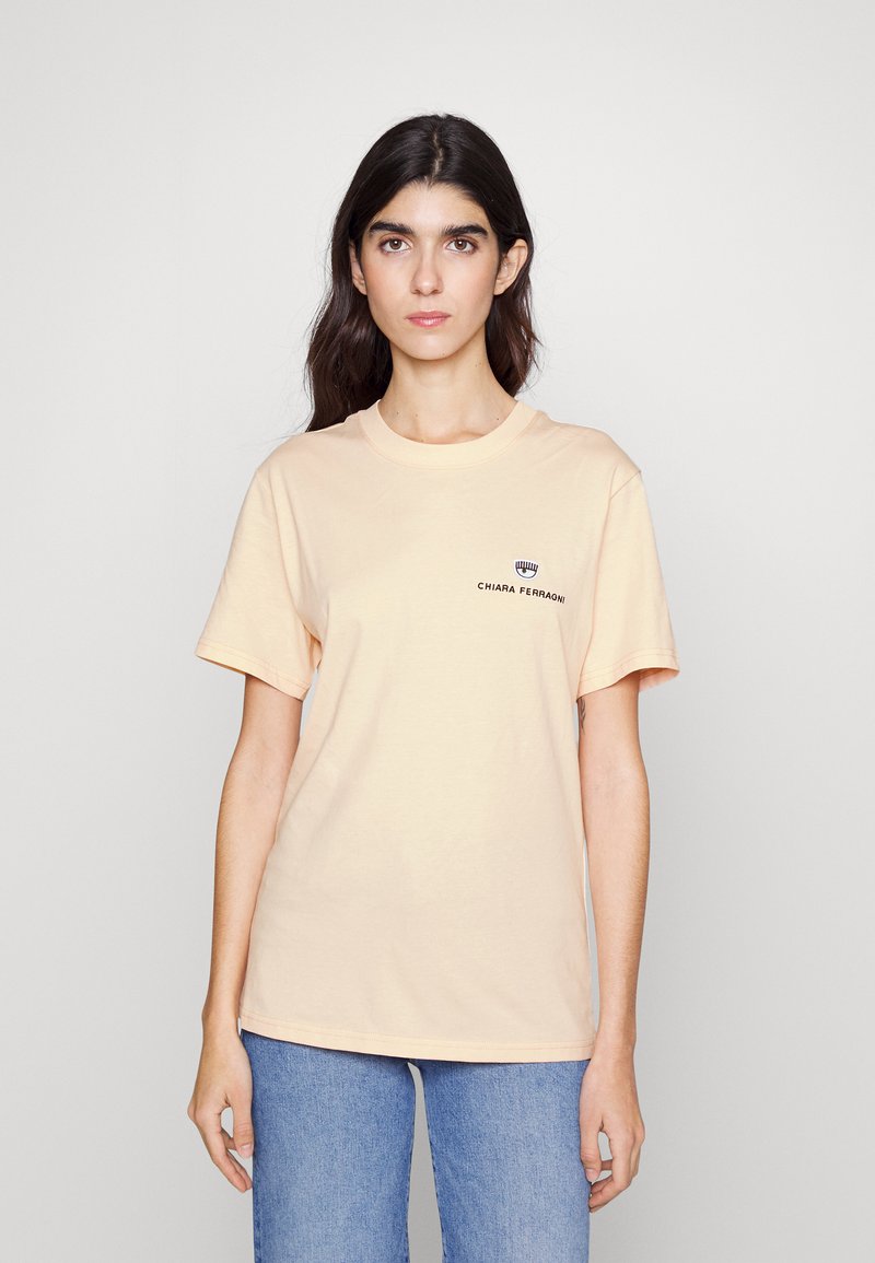 CHIARA FERRAGNI LOGO CLASSIC - Basic T-shirt - begonia/apricot - Zalando