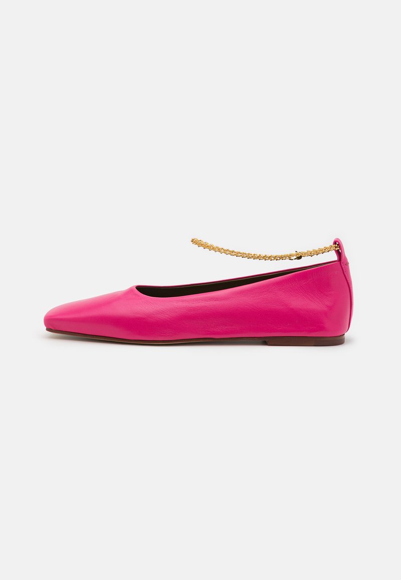 Maria Luca AUGUSTA FLAT - Ankle strap ballet pumps - bright pink/neon ...