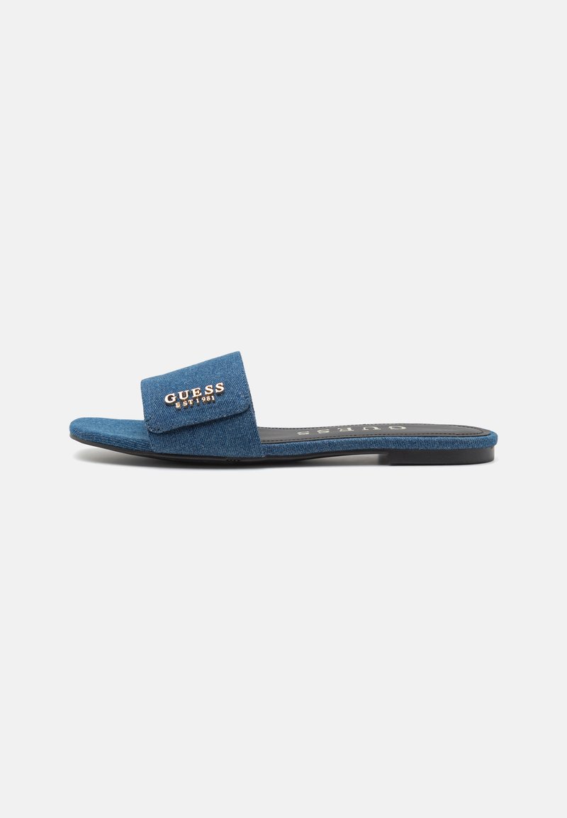 Guess JODALEE - Mules - blue/dark-blue denim - Zalando.ie