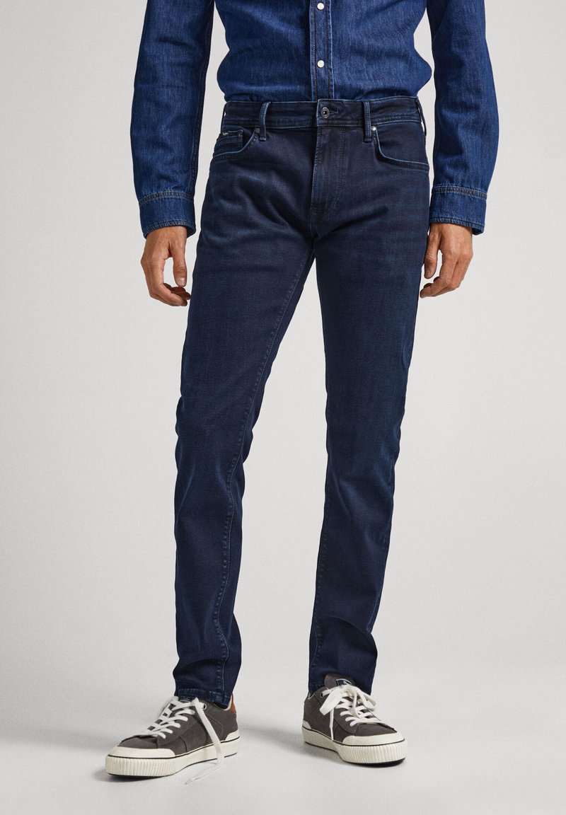 Pepe Jeans STANLEY - Jeans Tapered Fit - denim/blue-black denim ...