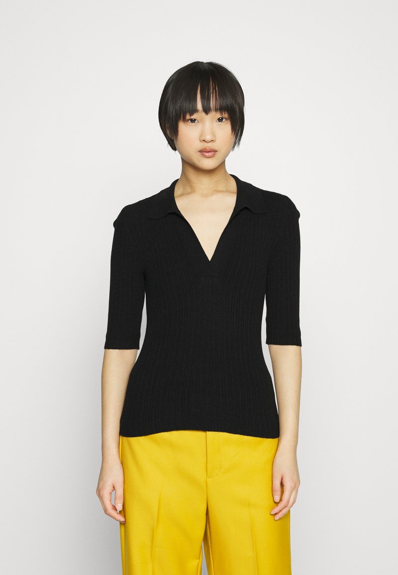 Vero Moda Petite VMHOLLY POLO - T-Shirt basic - black/schwarz - Zalando.ch