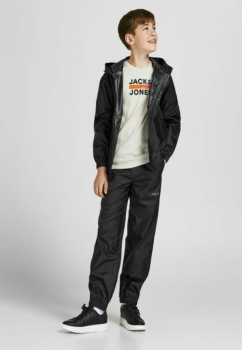 Jack & Jones Junior BÜNDCHEN - Regenbroek - black/zwart - Zalando.nl