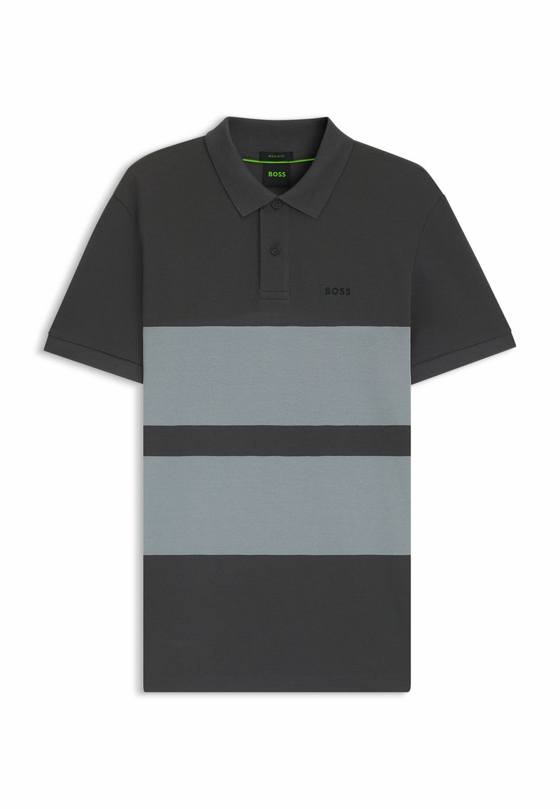 BOSS STRIPE ZONE - Polo shirt - dark grey seven/dark grey - Zalando