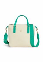 Tommy Hilfiger POPPY SMALL - Handtasche - olympic green neutral canvas ...