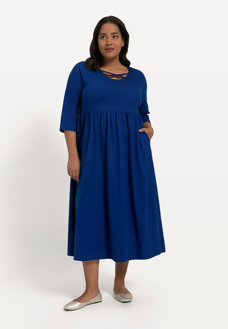 Ulla Popken Jerseykleid - blue/blau - Zalando.de