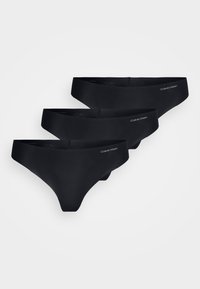 Calvin Klein Underwear INVISIBLES 3 PACK - G-strenge - black/black ...