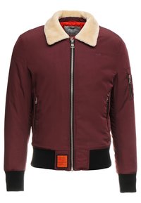 Bombers Bomberjakke - bordeaux - (Pre-owned) - Zalando.dk