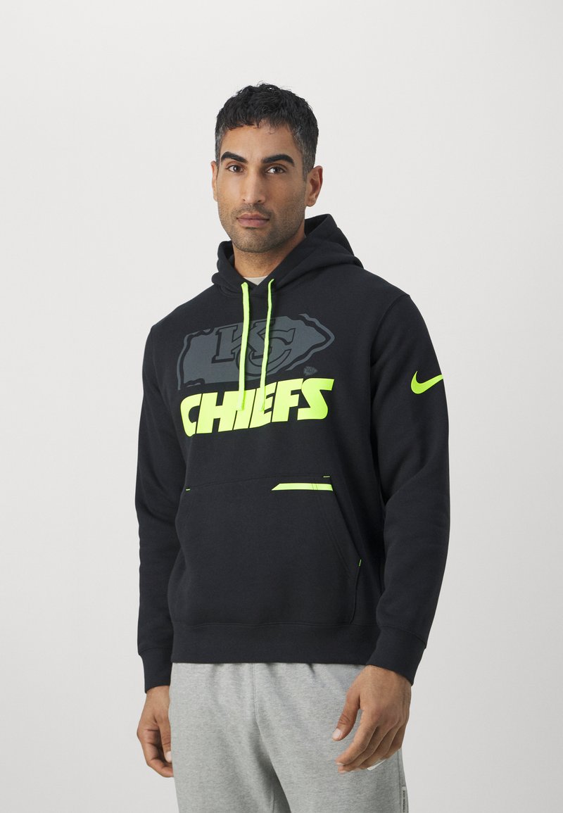 Nike Performance NFL KANSAS CITY CHIEFS VOLT HOODIE - Vereinsmannschaften - black/schwarz ...