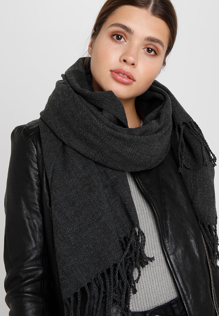 ONLY ONLANNALI SCARF - Écharpe - dark grey melange/gris - ZALANDO.FR