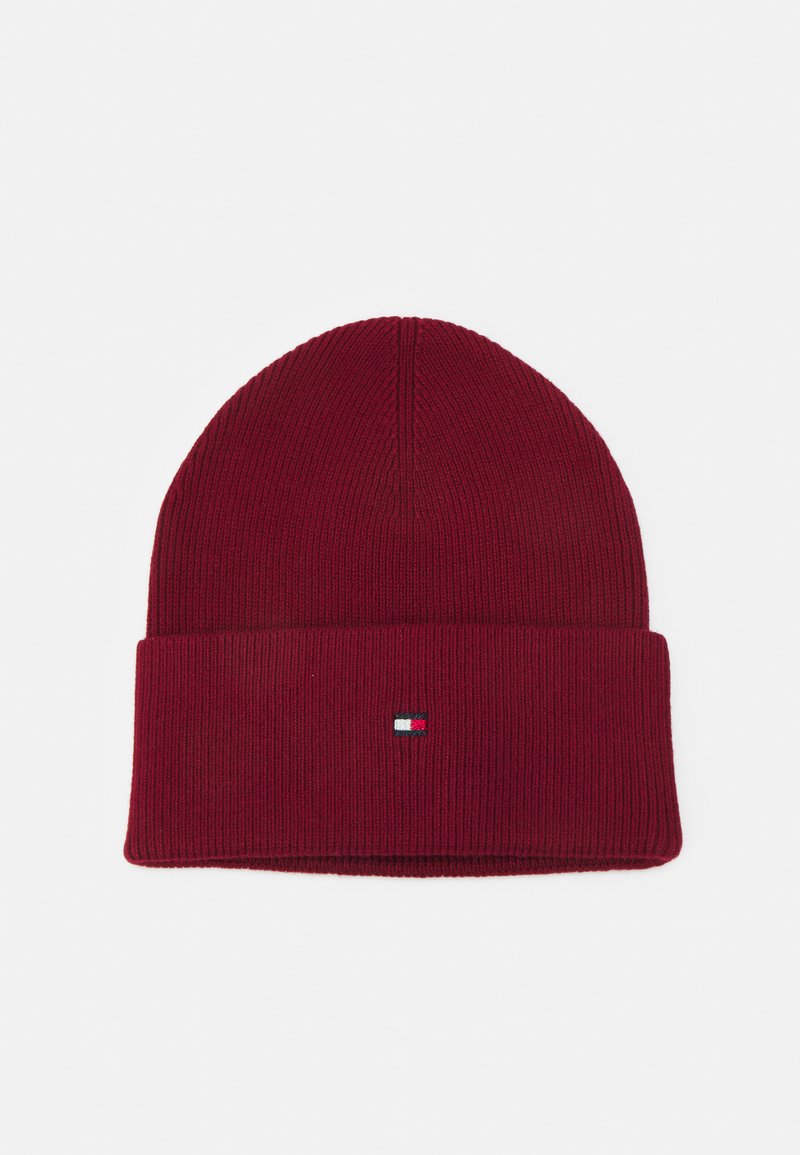 Tommy Hilfiger ESSENTIAL FLAG BEANIE - Bonnet - rouge - ZALANDO.FR