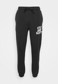 Lyle & Scott RIPPLE LOGO JOGGER - Trainingsbroek - jet black/zwart ...