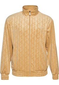 Karl Kani CHEST SIGNATURE MONOGRAM VELVET - Veste de survêtement - sand ...