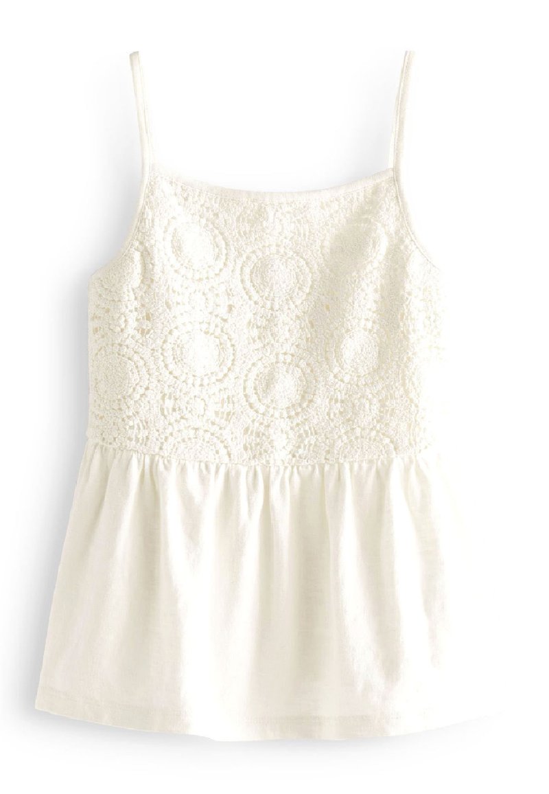 Next CROCHET STRAPPY VEST - Top - white/blanco - Zalando.es
