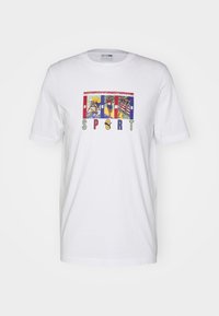 Puma GRAPHICS SPORT TEE - Print T-shirt - white - Zalando.co.uk