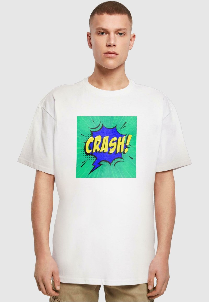 Merchcode CRASH COMIC - T-Shirt print - white/weiß - Zalando.at