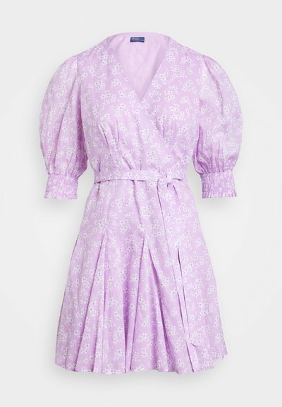 Polo Ralph Lauren DAGANI SHORT SLEEVE DAY DRESS - Vardagsklänning - mint floral/flerfärgad ...