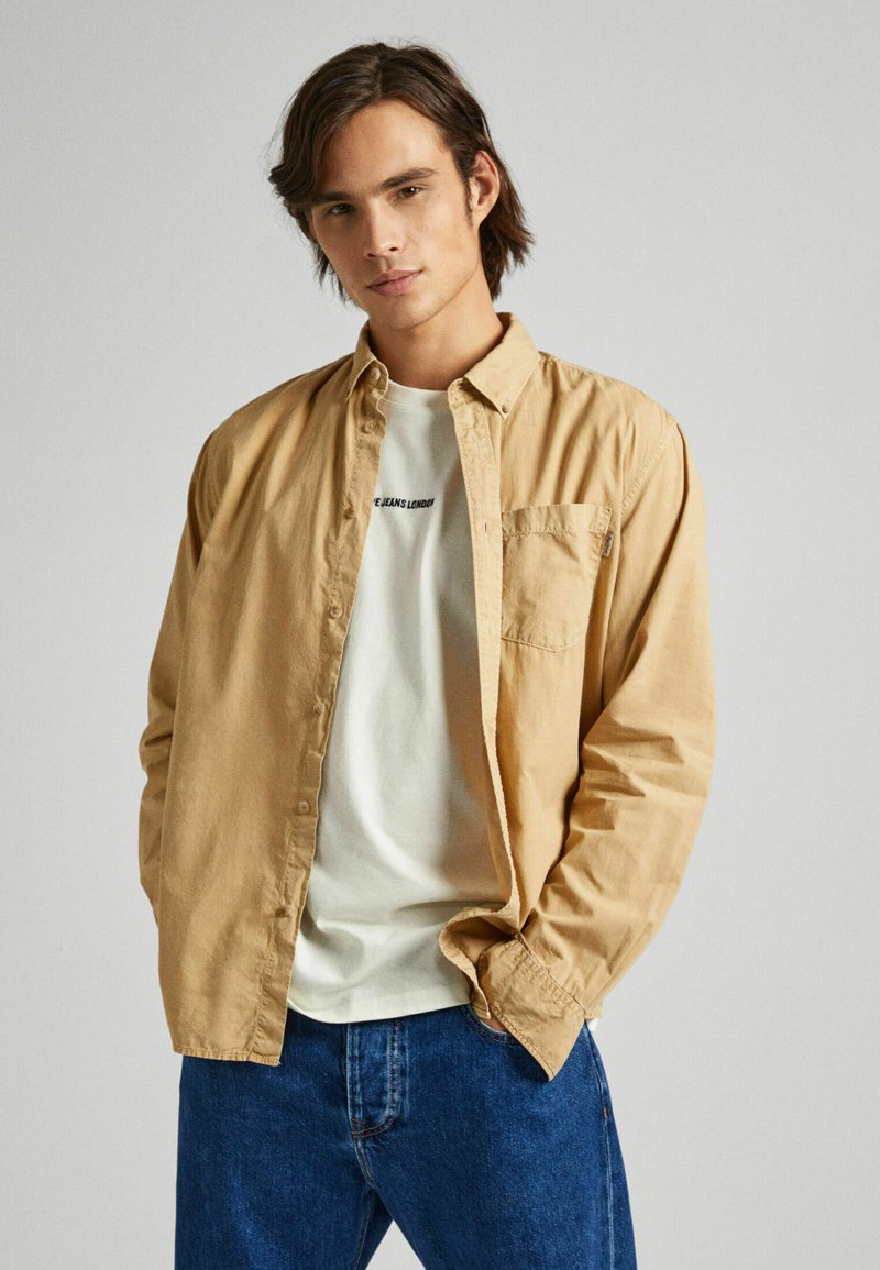 Pepe Jeans Hemd - khaki beige/beige - Zalando