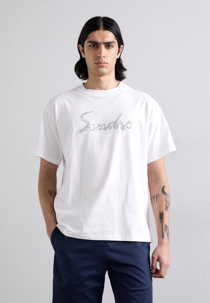 sandro LIQUID TEE - T-shirts print - blanc/hvid - Zalando.dk