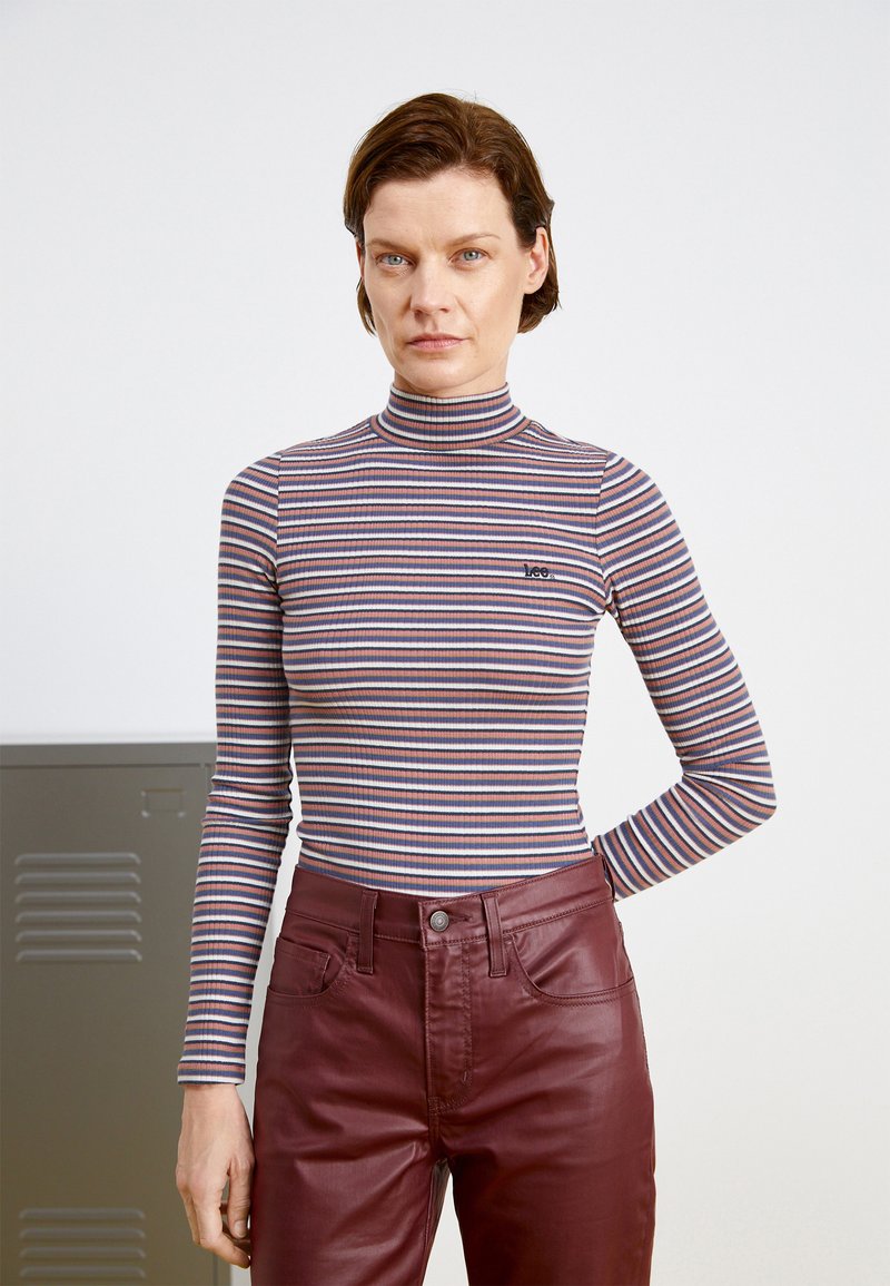 Lee RIBBED LS HIGH NECK - Jumper - dark mauve/mauve - Zalando.ie