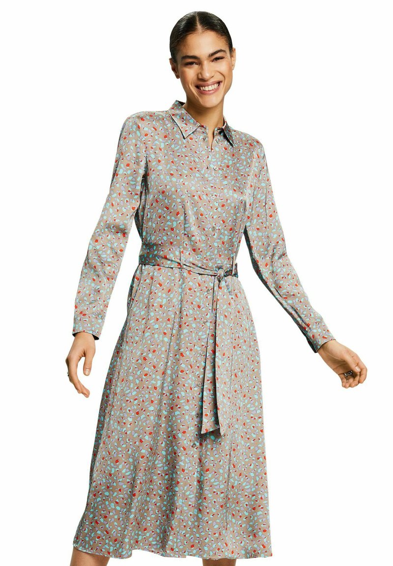Esprit Robe chemise - light taupe/taupe - ZALANDO.FR
