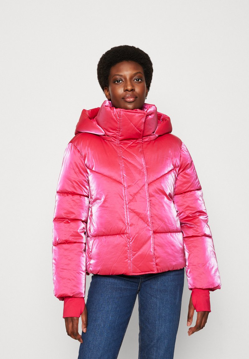 Pink Puffer Jacket Gap at Bruce Schmidt blog