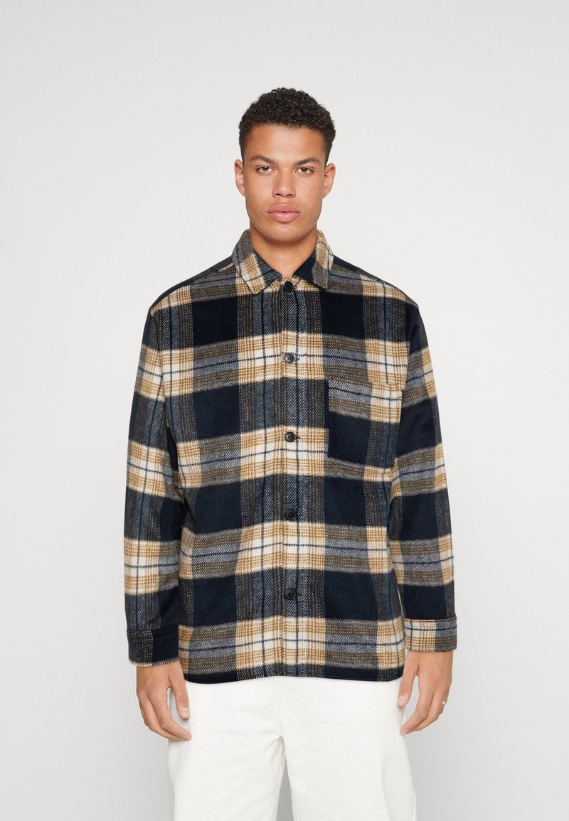 Jack & Jones JORZAC CHECK OVER LS NOOS - Shirt - outer space/blue ...
