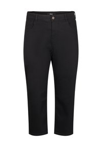 Zizzi GEKÜRZTE VERA - Jean droit - black/denim noir - ZALANDO.FR