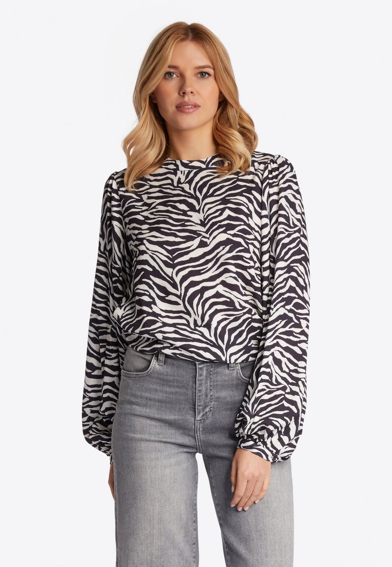 Rich & Royal IM ZEBRA PRINT - Bluse - midnight blue/dunkelblau - Zalando.at