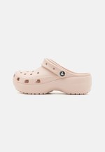 Crocs CLASSIC PLATFORM - Muiltjes met hak - quartz/roze - Zalando.nl