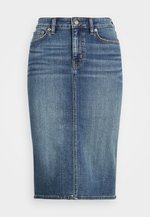 Lauren Ralph Lauren DANIELA SKIRT - Bleistiftrock - sunset indigo wash ...