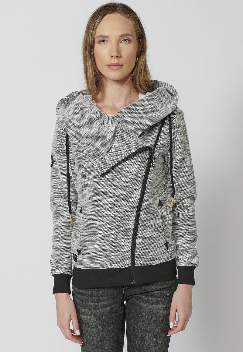 Koroshi Sweat zippé - blanco white/blanc - ZALANDO.FR