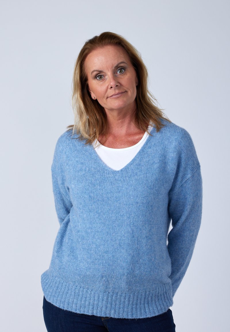 Lind ISABEL - Strickpullover - light blue/hellblau - Zalando.at