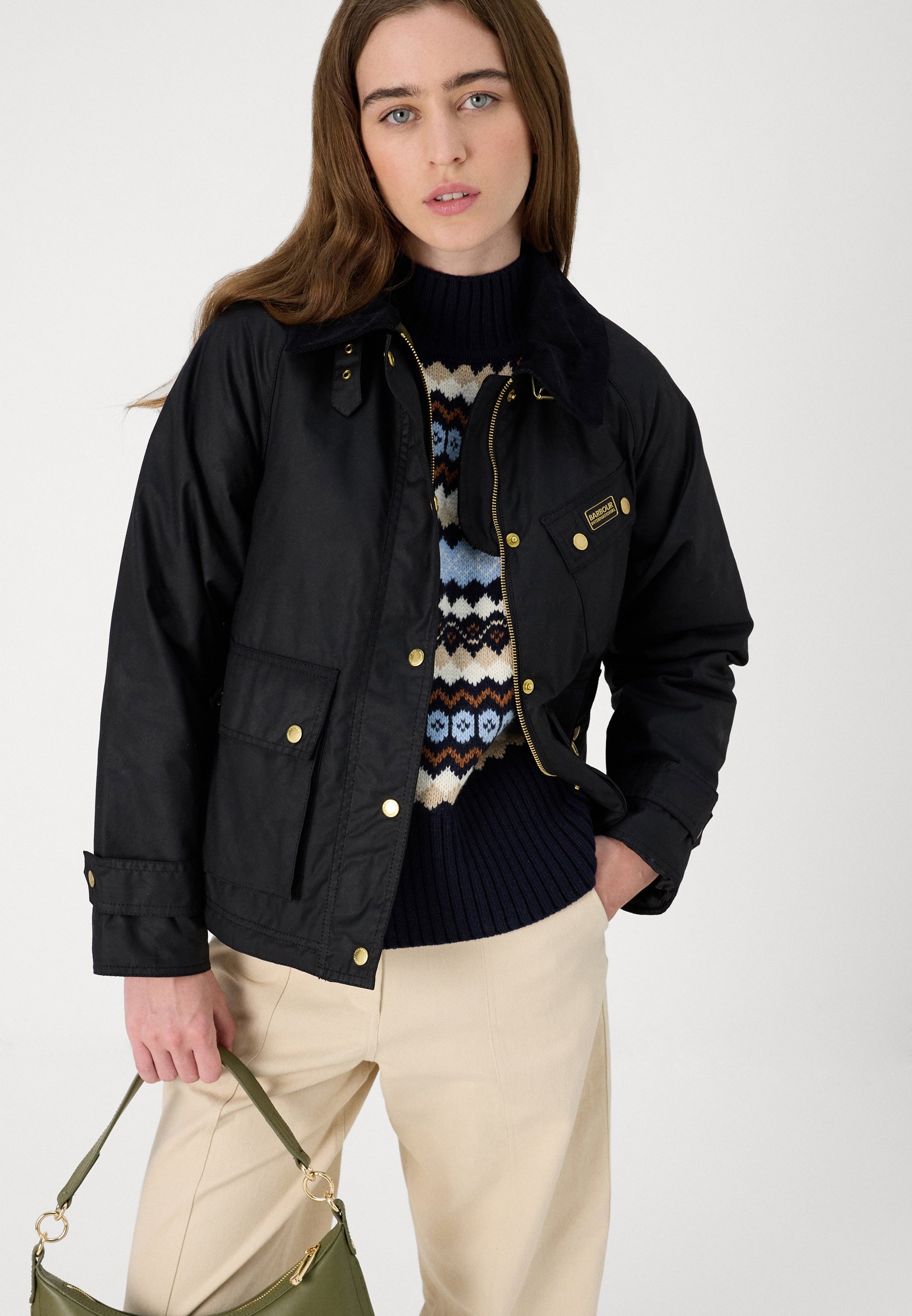 Barbour International MCCLAIN WAX Winter jacket black Zalando
