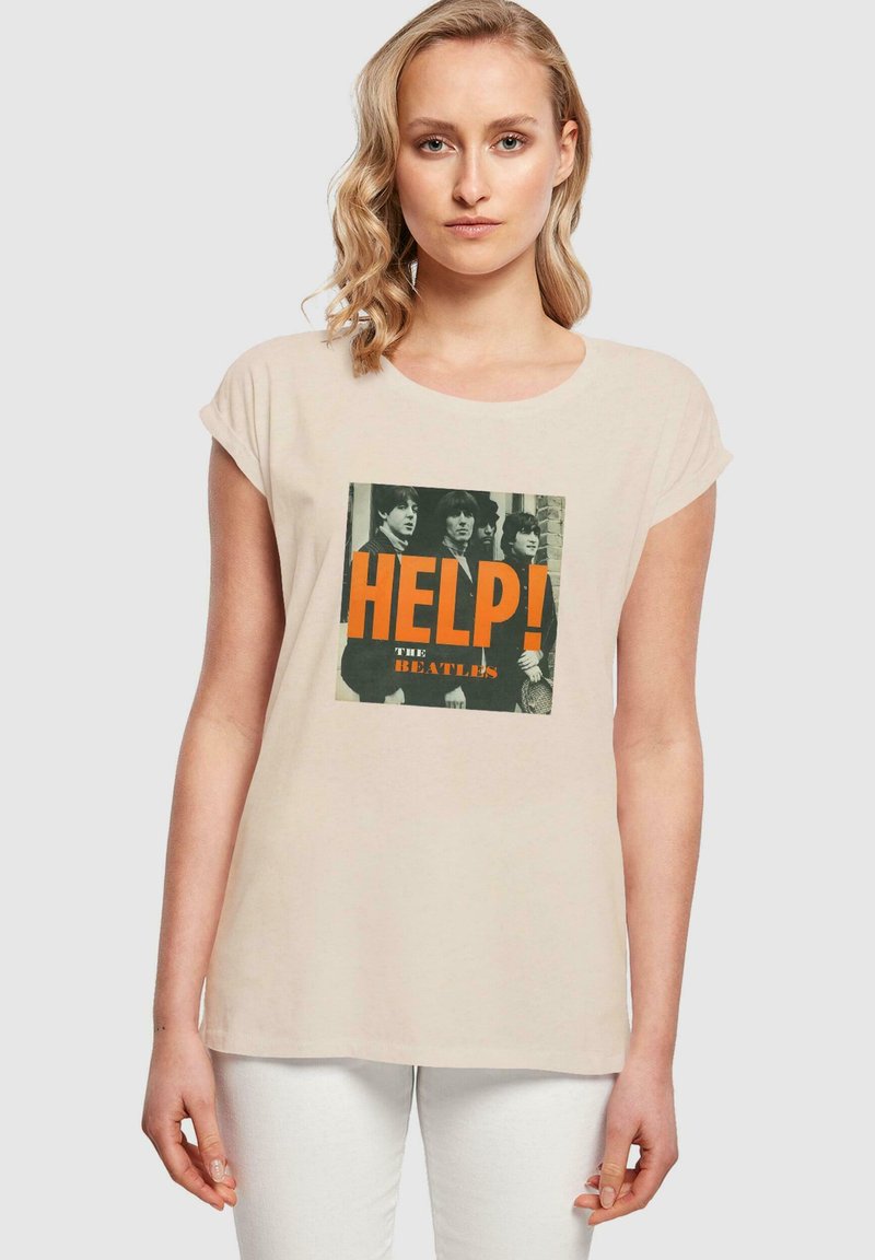 Merchcode BEATLES - ALBUM HELP - T-Shirt print - whitesand/sand ...