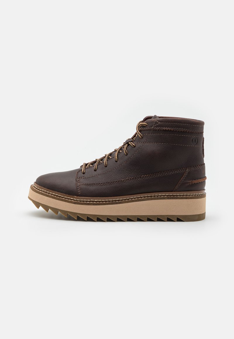 Clarks CLARKHILL HI - Bottines à lacets - dark brown/marron foncé ...