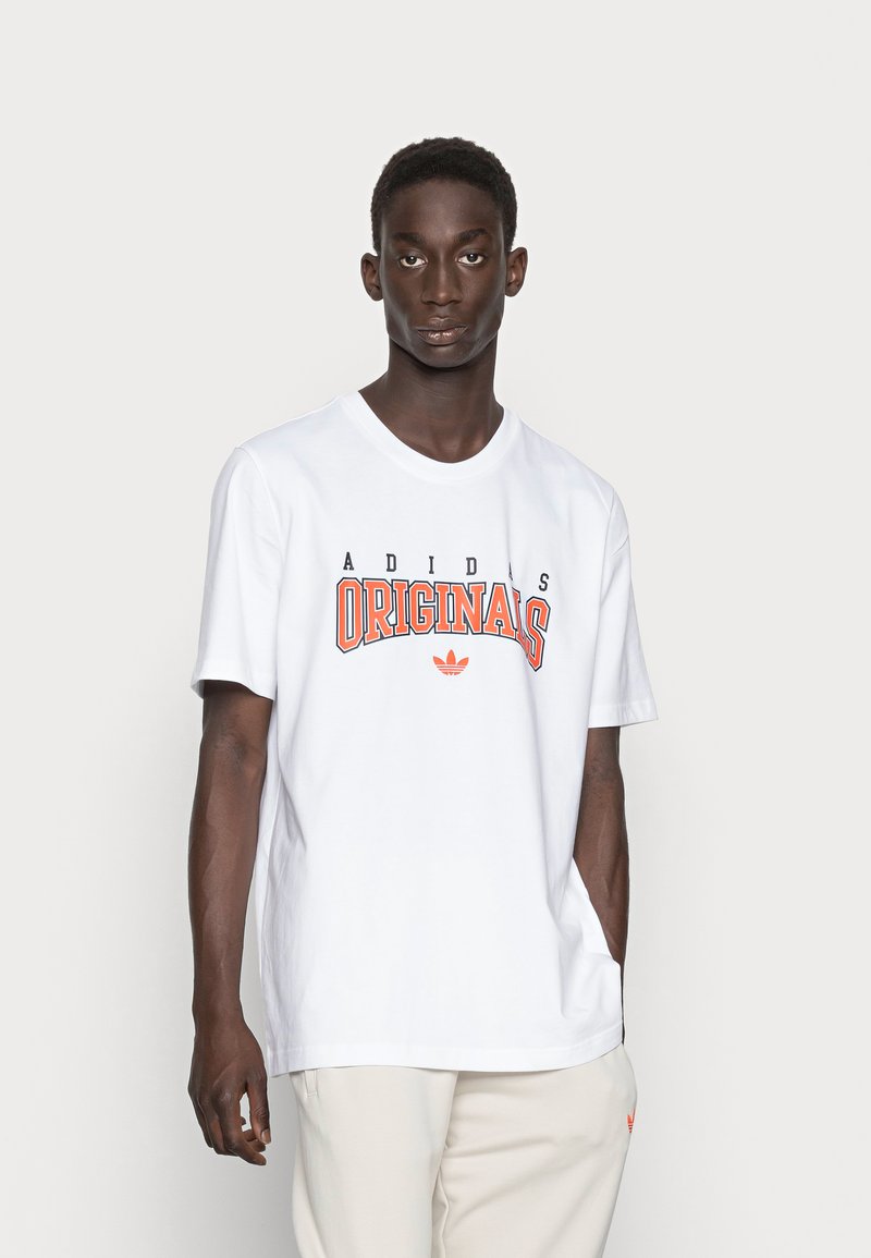 adidas Originals SCRIPT TEE - T-shirts print - white/hvid - Zalando.dk