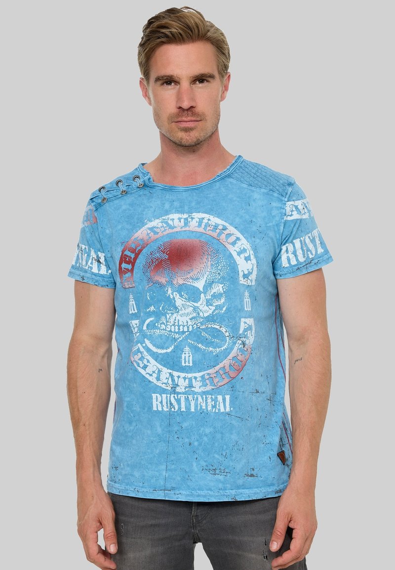 Rusty Neal T-Shirt print - blau - Zalando.de