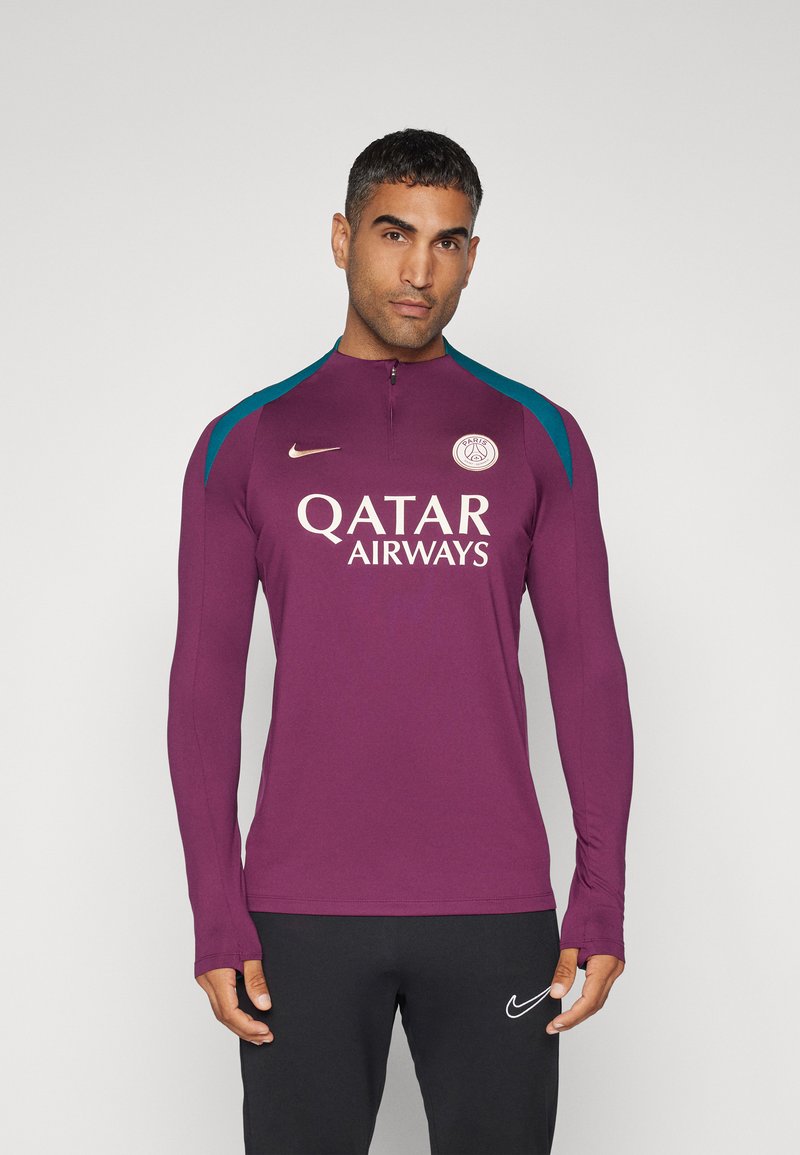 Nike Performance PSG DRILL TOP - Football shirt - bordeaux/geode teal ...