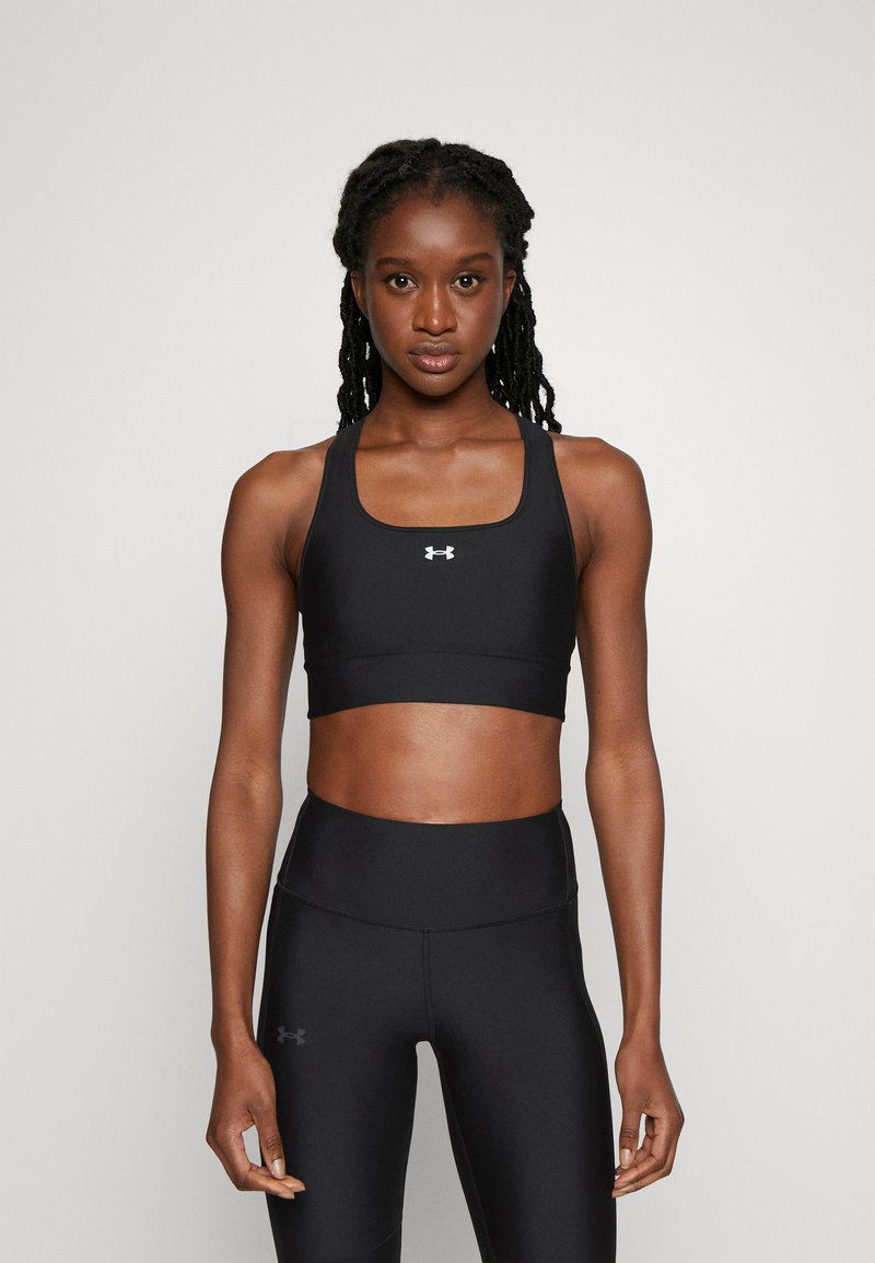 Under Armour CROSSBACK LONGLINE - Sport-BH med medium stöd - black ...