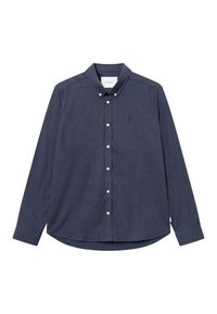 Les Deux DESERT - Chemise - dark navy melange/bleu marine - ZALANDO.FR