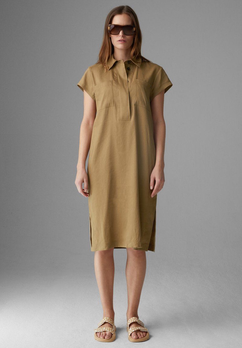 Bogner MIDI ROBIN - Shirt dress - camel/olive - Zalando.ie
