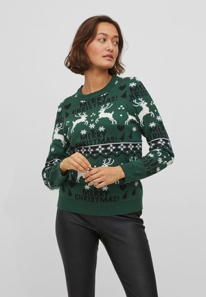 Vero Moda VMNEWFROSTYDEER O NECK XMAS - Pullover - chinese red/rouge ...