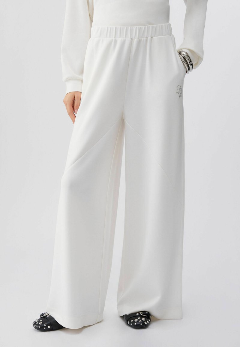 LIU JO - Spodnie materiałowe/mleczny - Zalando.pl