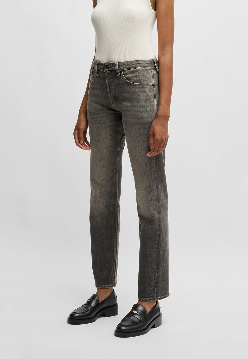 BOSS HEIGHT-CLASSIC - Straight leg jeans - charcoal ten/grey - Zalando ...