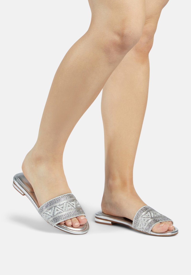 ALDO SLIDE GHALIA FLEX - Muiltjes - silver/zilverkleurig - Zalando.nl