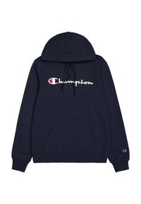 Champion ICONS CONTRAST LOGO LARGE - Sweat à capuche - dark blue/bleu ...