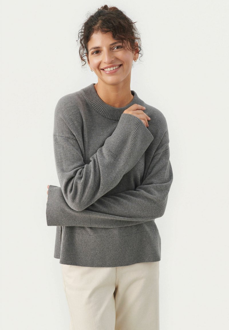 Part Two HELLINAPW - Pullover - medium grey melange/gris clair - ZALANDO.FR