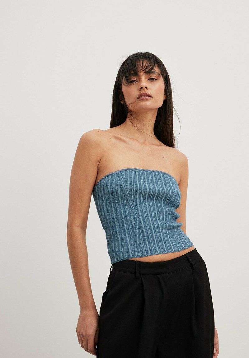 NA-KD Top - blue/modra - Zalando.si