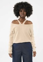blue shadow ANDA BS - Strickpullover - beige - Zalando.de