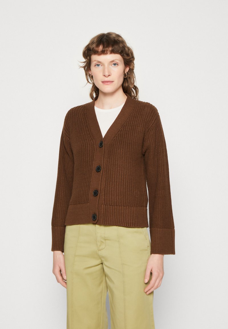 MSCH Copenhagen CARDIGAN - Chaqueta de punto - cocoa/marrón oscuro ...